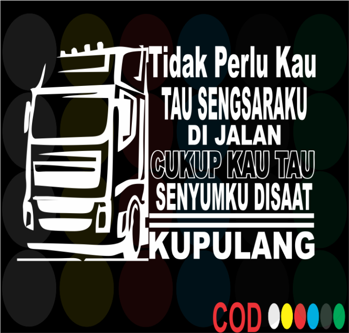 CUTTING STICKER TAK PERLU KAU UNTUK SEMUA KACA SAMPING PICK UP MOBIL ...