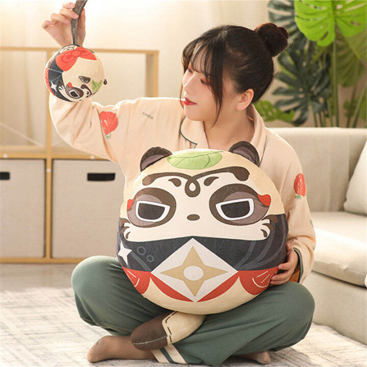 Anime Game Genshin Impact Sayu Cute Plush Doll Toys Cartoon Civet Cat ...