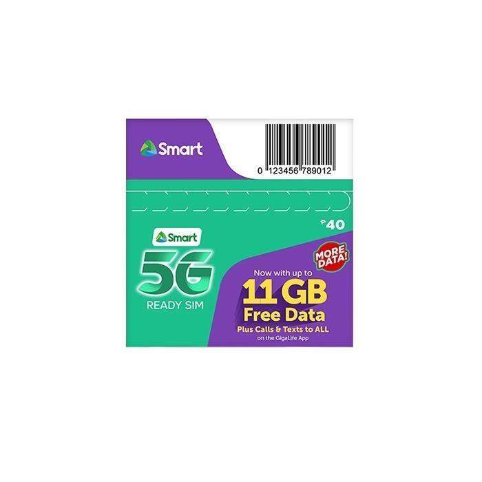 COD SMART Prepaid 5G SIM with 11GB free data | Lazada PH