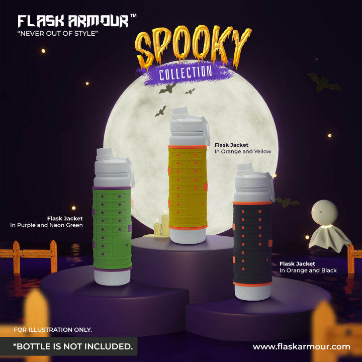 Flask Armour Jacket in Spooky Collection for Aquaflask, Hydro Flask ...
