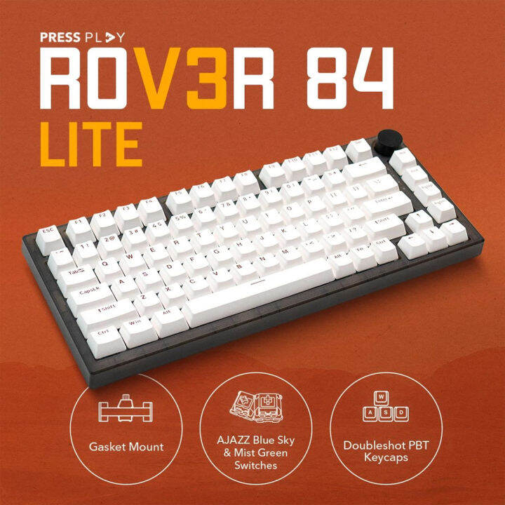 Press Play Rover84 V3 Lite RGB Mechanical Gaming Keyboard | Lazada ...