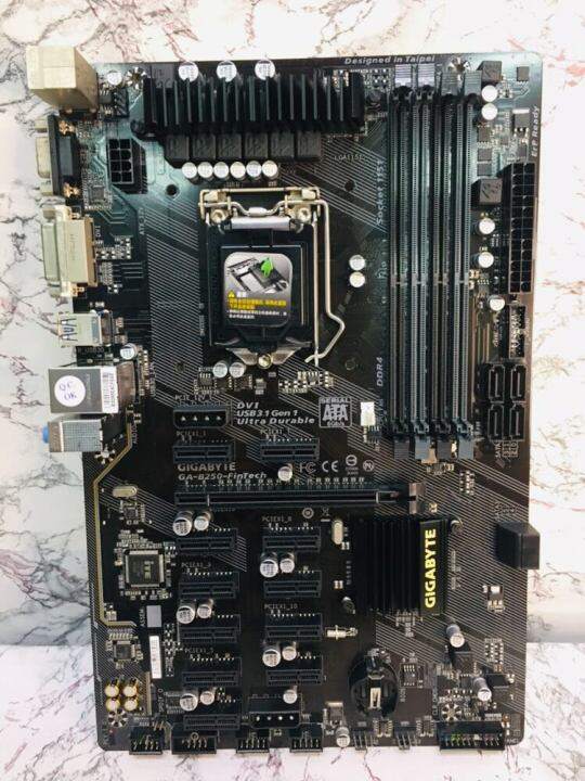 Gigabyte B250-FINTECH LGA 1151 MOTHERBOARD SATA 6Gbps, HDMI and USB 3.1 ...