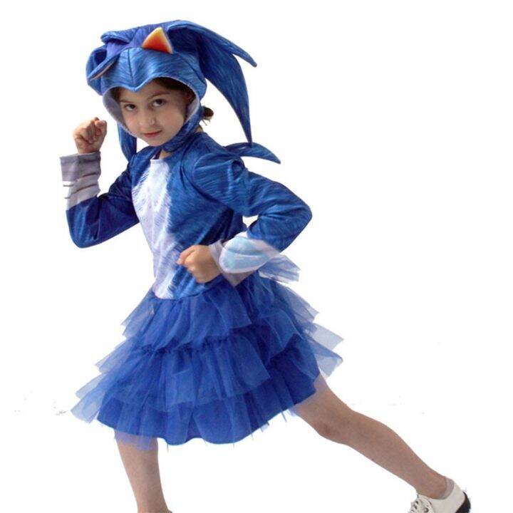 [COD] Children's Day sonic hedgehog girls cosplay costume dress stage ...