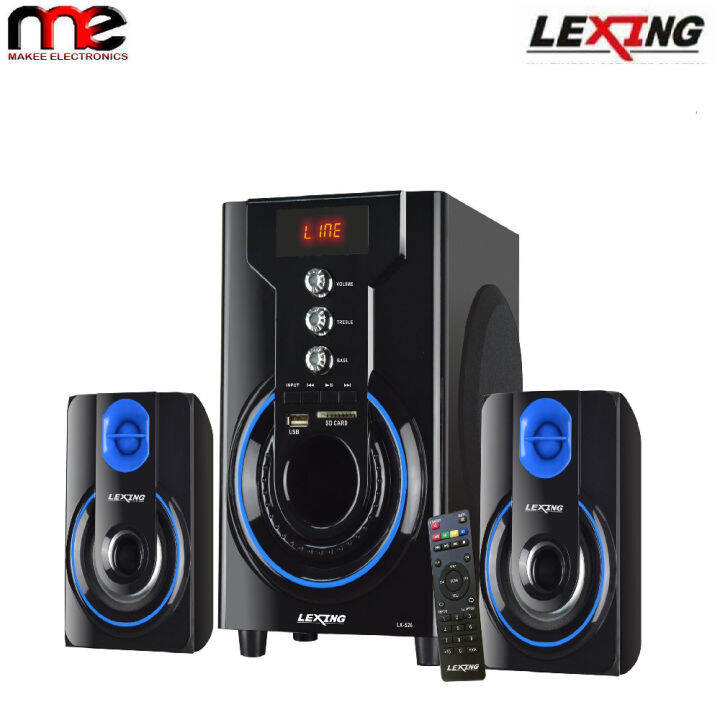 Lexing LX-526 2.1 Multimedia Bluetooth/Wired 2in1 Speaker with SD/USB ...