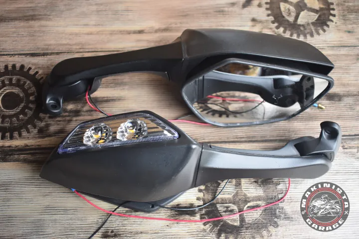 Side Mirror for Kawasaki Ninja ZX10R with Integrated Turn Signal Side ...