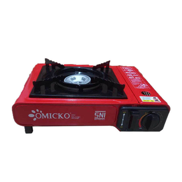 Kompor Gas Portable Omicko 2 in 1 Warna Merah / Kompor BBQ | Lazada ...
