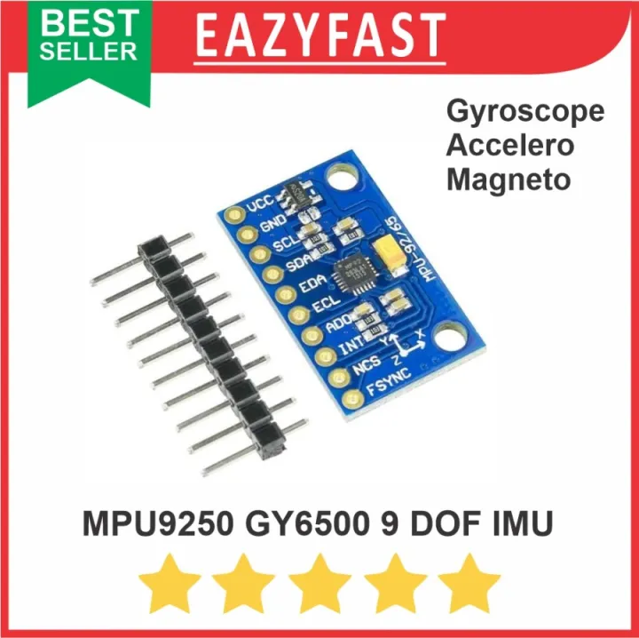 GY9250 GY6500 MPU9250 9 DOF Sensor Gyroscope Accelormeter Magnetometer ...