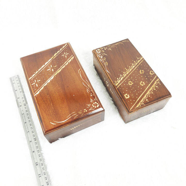 Set Box Kotak Perhiasan Pernak Pernik Cukit Kerajinan Kayu Jati ...