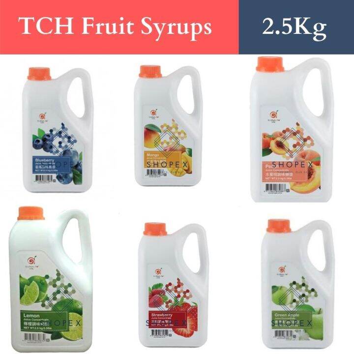 Ta Chung Ho Concentrated Flavored Fruit Syrup 2.5kg TCH Fruit Tea Syrup ...
