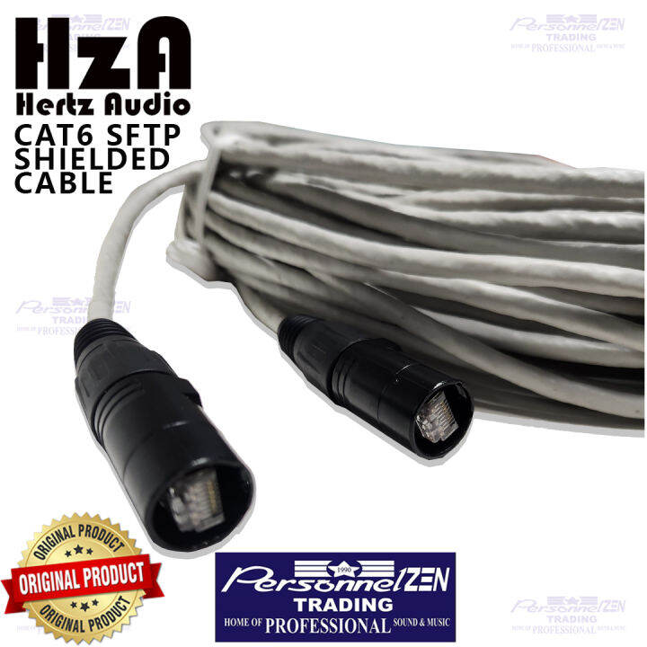 HzA Hertz Audio SFTP Shielded Cat6 category ethernet cable 25 meters grey or black | Lazada PH