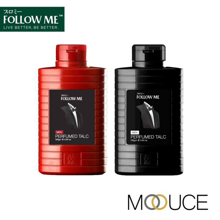 FOLLOW ME PERFUMED TALCUM 160GM [ Red | Black ] | Lazada