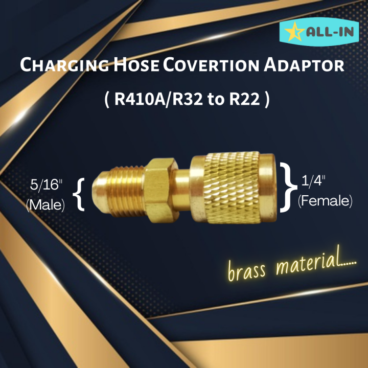 Aircond Gas Conversion Adaptor for R32 / R410 to R22 Conversion Adaptor ...