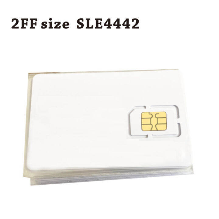 50pcs Contact ISO 7816 SLE4442 Blank Smart PVC Card 2FF SIM Punching ...