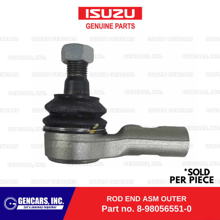 Isuzu Tie Rod End Outer for Mux / Dmax / Alterra (8980565510) (Genuine ...