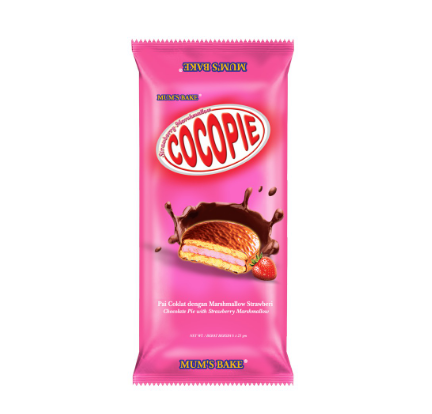 Mums Bake Cocopie Marshmallow Cake Strawberry 6's x 25g | Lazada