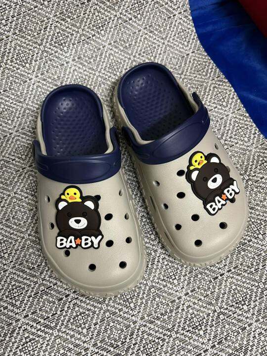 NON-TOXIC CROCS WITH JIBBITZ FOR KIDS, LATEST STYLE, CAN BE WEAR RAIN ...