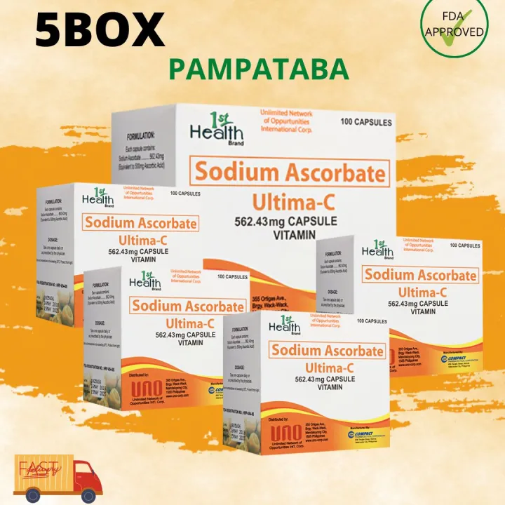 Pampataba na Vitamins ULTIMA C VitaminsPampataba 5BOX 500Capsules of ...