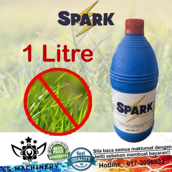 1L SPARK Glyphosate 13.6% / Ubat Rumput Rumpai Dan Lalang 除草剂 | Lazada