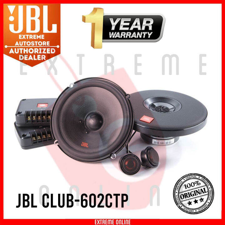 JBL Club 602CTP Club Series 6-1/2" Car Component Speaker System with Tweeter Pods | Lazada