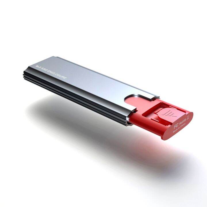M.2 NVMe SATA SSD Enclosure Dual Protocol RTL9210B 10Gbps M.2 to USB 3. ...