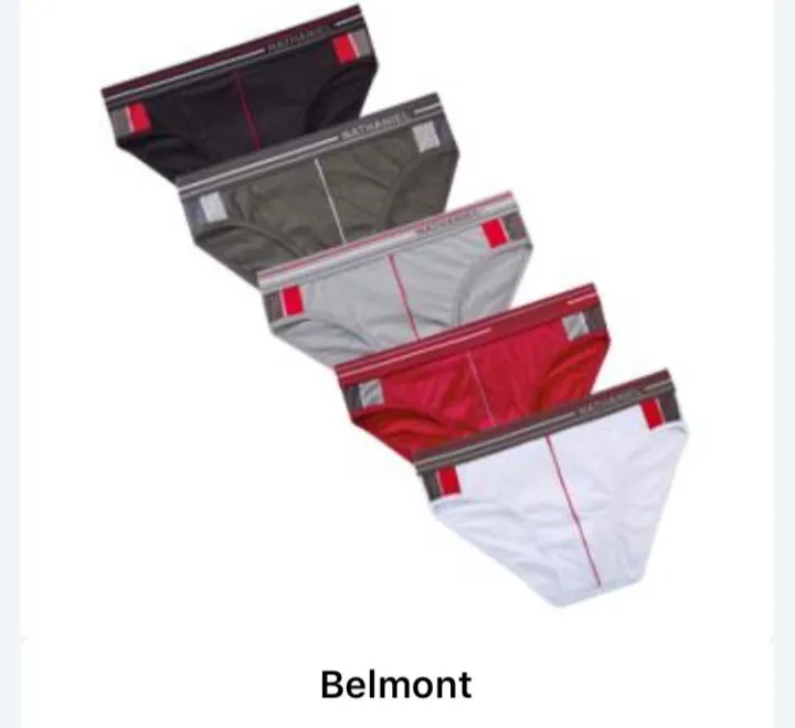 Nathaniel Belmont 5pcs Men's Brief 100% Cotton NMI | Lazada PH