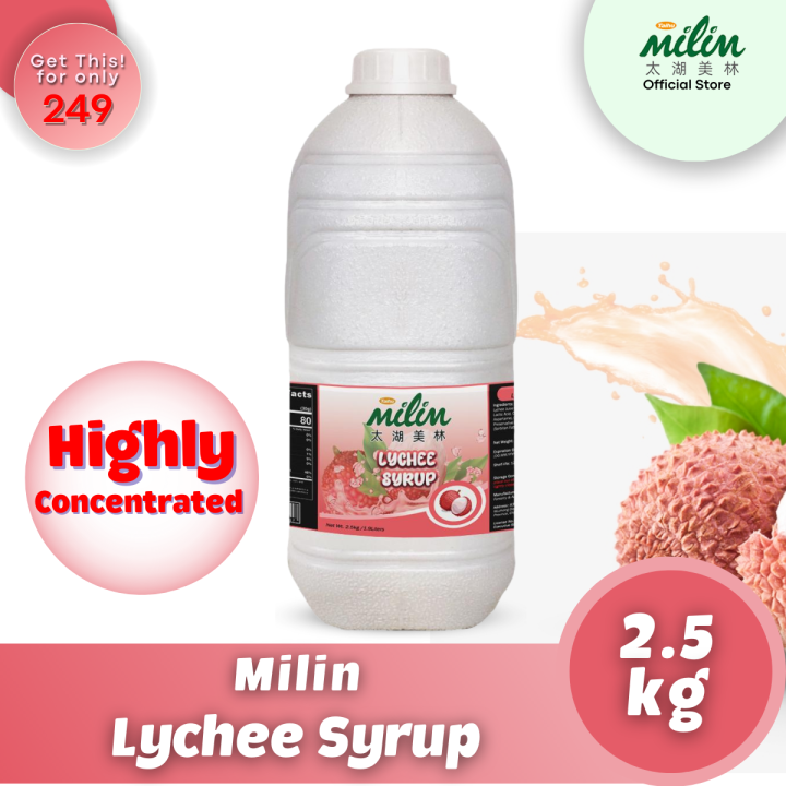 MILIN Highly Concentrated Lychee Syrup 2.5kg/1.9Liters | Lazada PH