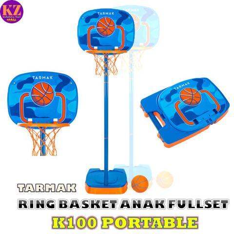 PAPAN RING BASKET PORTABLE ANAK USIA 3 SAMPAI 5 TAHUN INCLUDE BOLA ...