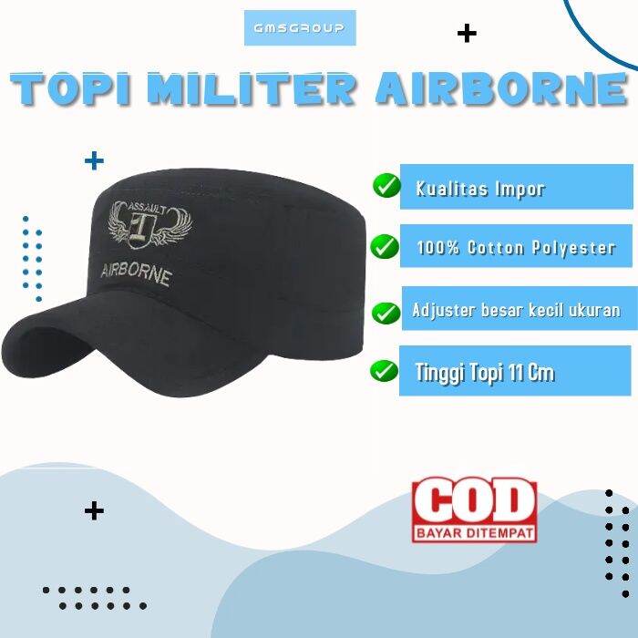 Topi KOMANDO Military hats Impor Caps Topi militer AIRBORNE dan ...