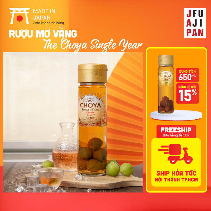 Rượu mơ vàng The Choya Single Year 650mL | Lazada.vn
