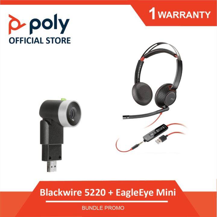 Poly Blackwire 5220 USB-A + Poly EagleEye Mini | Lazada Indonesia