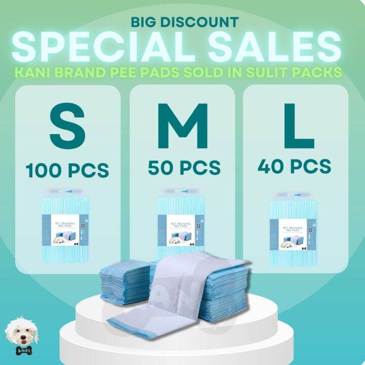 【2023】 KANI Brand 4 Layer Pet Pee Training Pads BY PACK | Lazada PH