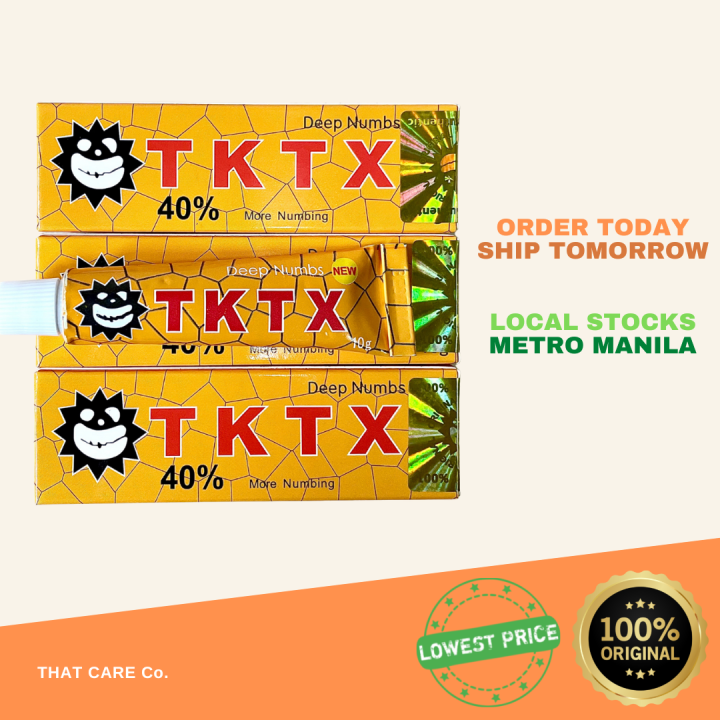 TKTX 40% Yellow Orange Topical Numbing Cream | Lazada PH