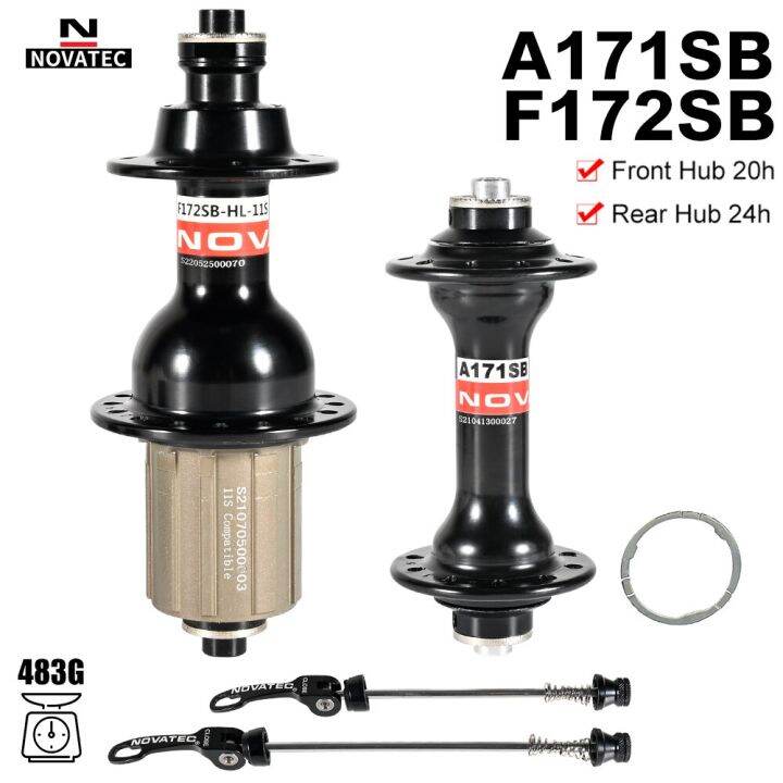 Novatec Road Bicycle Hub A171SB F172SB Front 20 Holes Rear 24 Holes ...