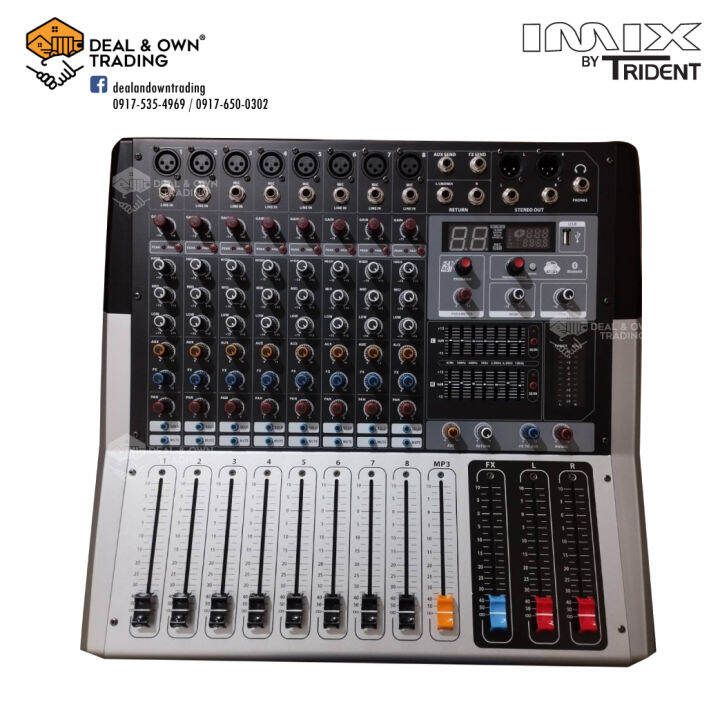 IMIX Galaxy 8 Powered Mixer 8 Channel Mixer 250W per Channel | Lazada PH
