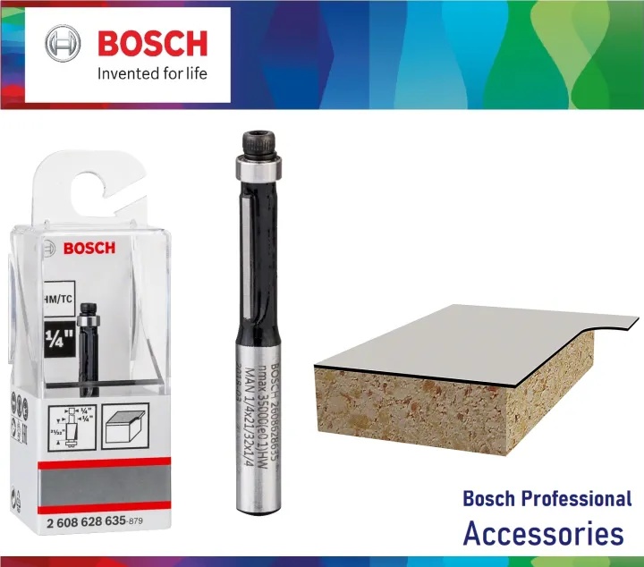 Bosch 1/4 Flush Trimming Bit 1/4 Shank | Lazada PH