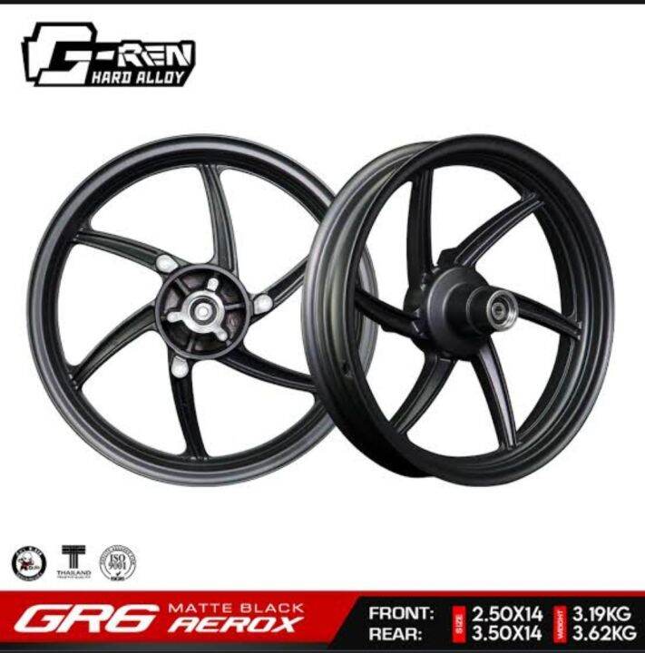 GREN MAGS GR6 YAMAHA AEROX V1 V2 2.50/3.50 14" | Lazada PH