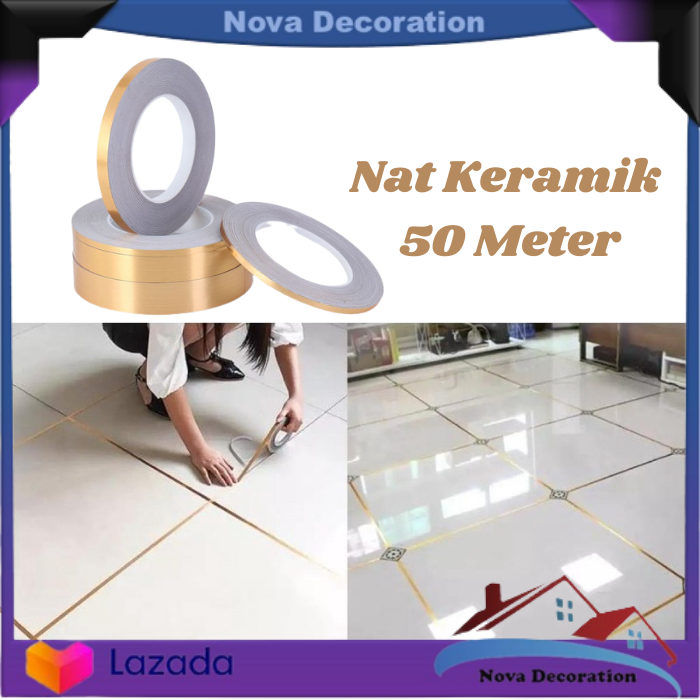 STIKER PENUTUP CELAH KERAMIK PEMBATAS LANTAI TEMBOK UBIN STICKER ...