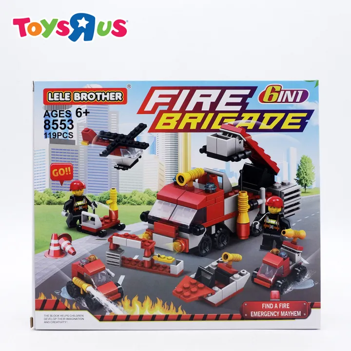 Lele Brother Building Blocks 8553 Fire Brigade (119pcs) | Lazada PH