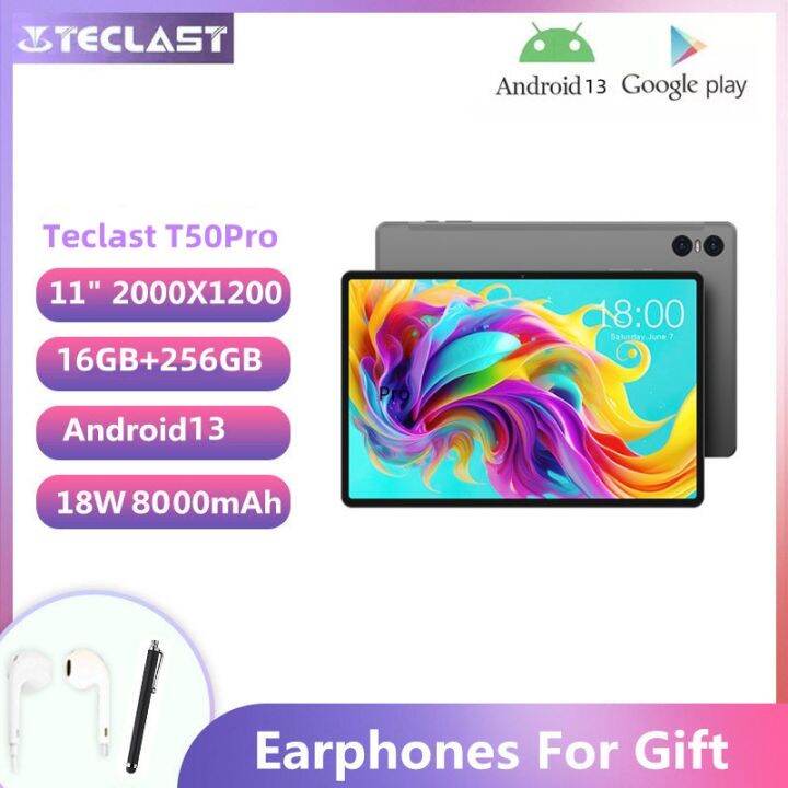 【NEW】Teclast T50 PRO MAX 16GB 256GB 11 2K Tablet Android 13 2000x1200 MTK G99 Octa Core 4G ...