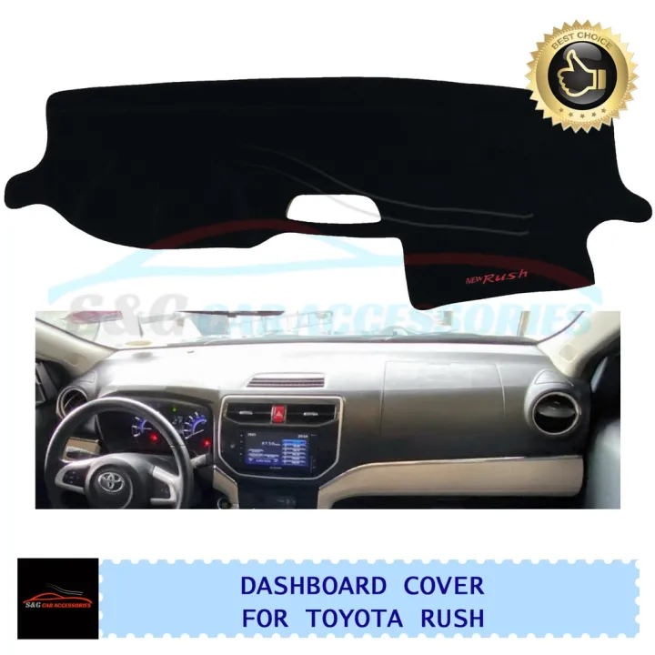 (SG) Dashboard Cover for Toyota Rush 2018, 2019, 2020, 2021 with Logo ...