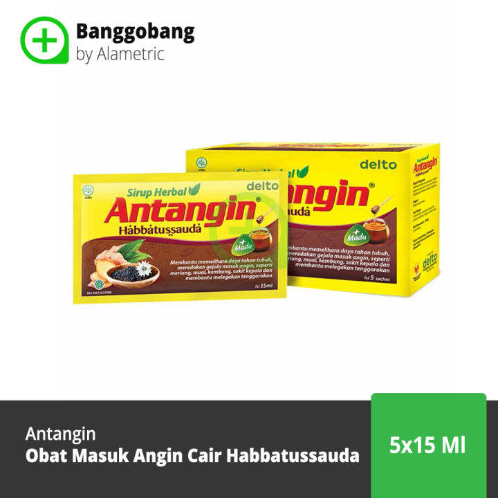 Antangin Obat Masuk Angin Cair Habbatussauda 5x15ml - Banggobang ...