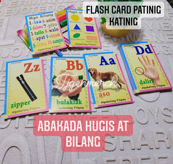Flash Card abakada with shapes and numbers tagalog | Lazada PH