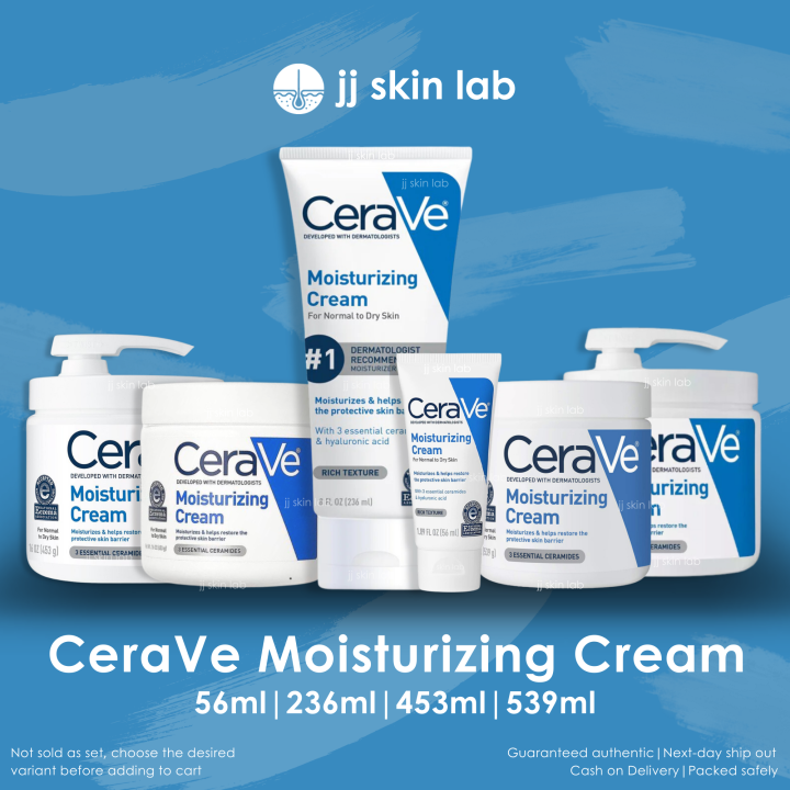 CeraVee Moisturizing Cream for Normal to Dry Skin CeraVe (16oz/19oz/8oz ...