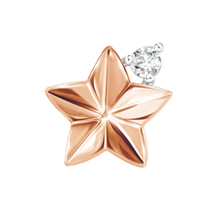 PRIMA ต่างหูเพชรรูปดาว Christmas Collection สี RG รหัสสินค้า 991E1441 ...