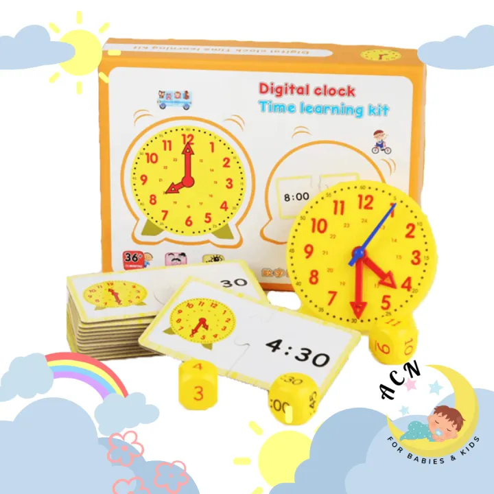 Early Educational Digital Clock Time Learning Kit Toy | Lazada PH