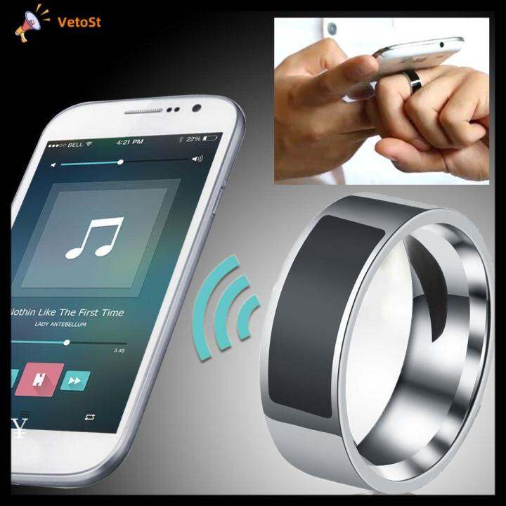 VETOST Intelligent Digital Magic Smart Ring NFC Wearable Stainless ...