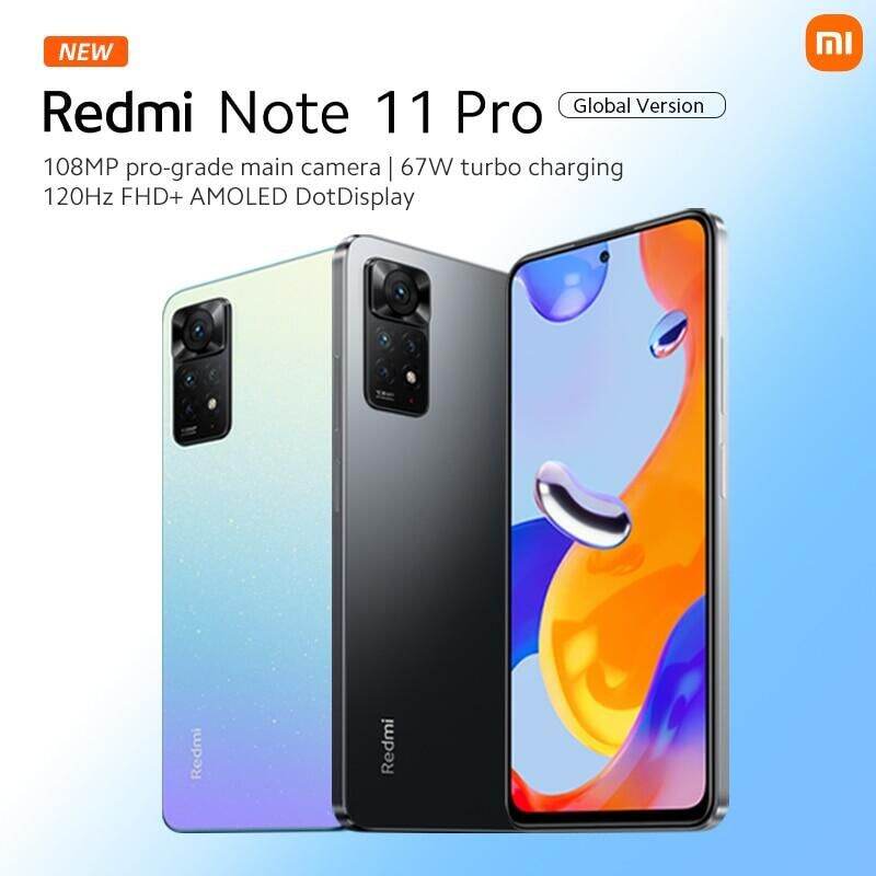 Note 11 Pro 5G 6GB/8GB + 128/256GB Snapdragon 695 Dual Sim Card 108MP ...