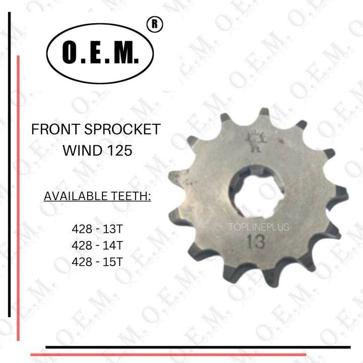 Front Engine Sprocket for Wind 125 | Lazada PH