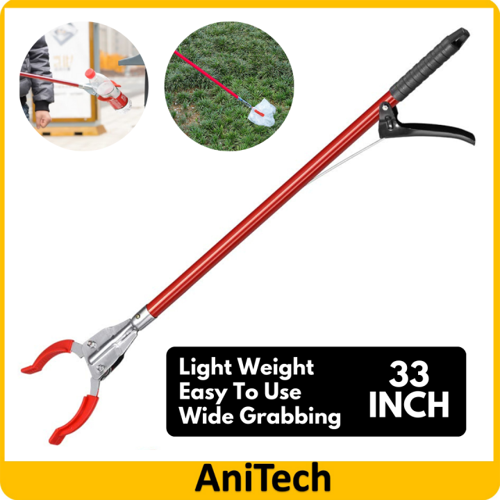 Metal Helper Stick Garbage Picker Outdoor Pickup Long Trigger Grabber ...
