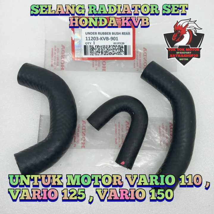 SELANG RADIATOR SET KUALITAS ASLI ORIGINAL HONDA UNTUK TIPE MOTOR VARIO 110, VARIO 125, VARIO ...
